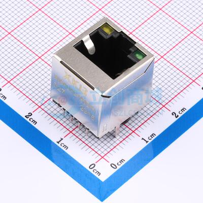 以太网连接器 X05ADAC1A3DY1027 RJ45插座 带LED 原装