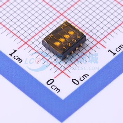 拨码开关 DSHP04TJGER SMD-8P,5.4x6.7mm 原装 电子元器件配单