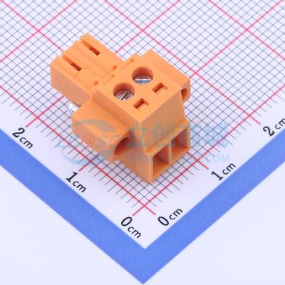 插拔式接线端子 KF2EDGKJM-3.5-2P P=3.5mm 插头 1x2P 电子元器件