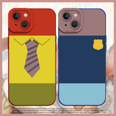 拼色尼克朱迪手机壳情侣