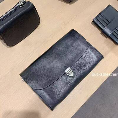 【周叔韩代】韩国bucks 复古皮质钱包女多功能卡包定制正品no退换