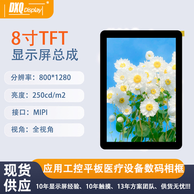 8寸TFT工控平板触摸总成