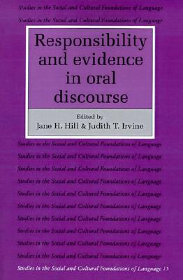 【预售】Responsibility and Evidence in Oral Discourse