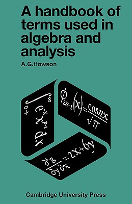 【预售】A Handbook of Terms Used in Algebra and Analysis