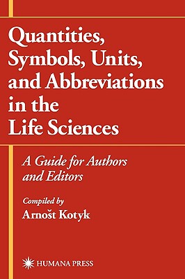 【预售】Quantities, Symbols, Units, and Abbreviations in the