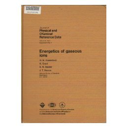 【预售】Energetics of Gaseous Ions
