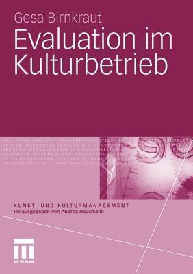 【预售】Evaluation Im Kulturbetrieb