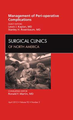 【预售】Management of Peri-Operative Complications, an Issue