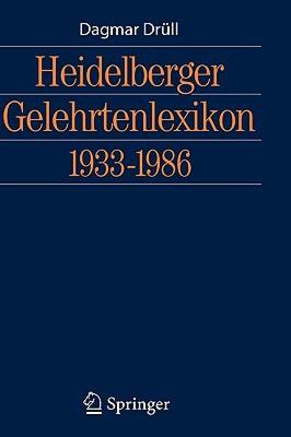 【预售】Heidelberger Gelehrtenlexikon 1933-1986