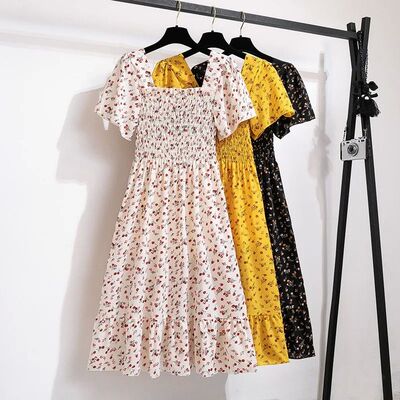 Spring Summer Chiffon Dress Women Midi DressesFemale Short S