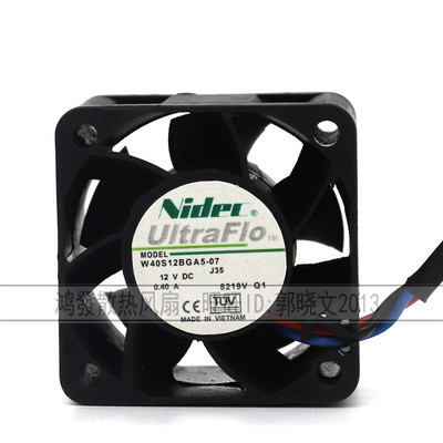 正品NIDEC W40S12BGA5-07/52/53/59 12V 0.40A 4CM 4028散热风扇