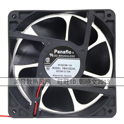 全新Panaflo/松下 FBA12G24L DC24V 0.15A 12038 12CM 变频器风扇