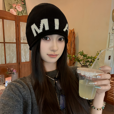 2025秋冬季新款韩系堆堆帽大头围