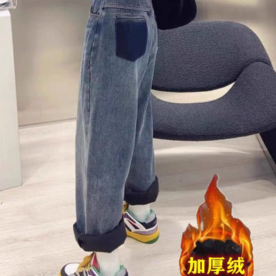 加厚胖mm宽松显瘦老爹裤