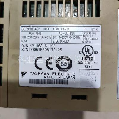 拆机安川伺服驱动器 M0DEL-04ADA 拍(议价)