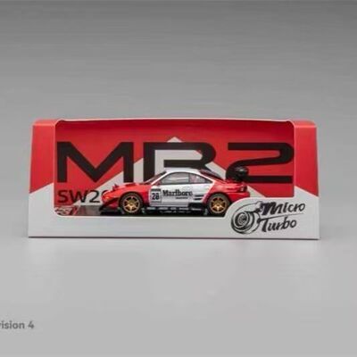 MT 1:64 丰田 MR2 SW20 Revision 4 Ver.2 改装版 万宝路合金车模