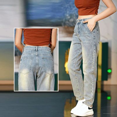 Z秋季男士牛仔裤2025新款微宽松直筒水洗无弹九分裤休闲牛仔232-1