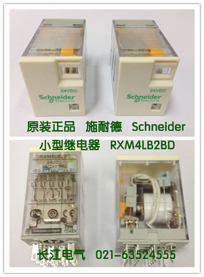 原装正品施耐德（上海） Schneider 小型继电器 RXM4LB2BD DC24V