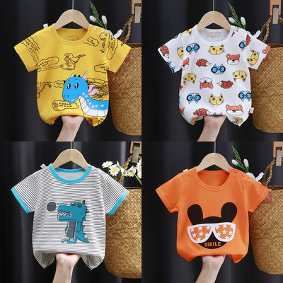 A类纯棉儿童短袖T恤0-5岁