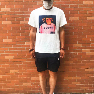 黑色多口袋工装纯棉水洗五分中裤