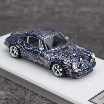 ZINCIT 1:64 保时捷911 Singer Coupe 穆赫兰大道 合金车模