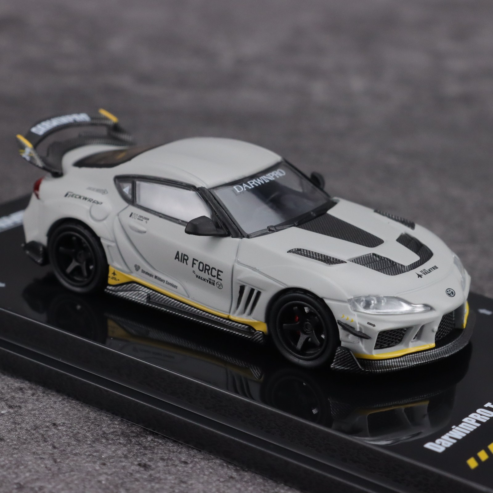INNO 1:64 丰田Supra (A90) 达尔文改装 PRO 哑光灰 合金汽车模型