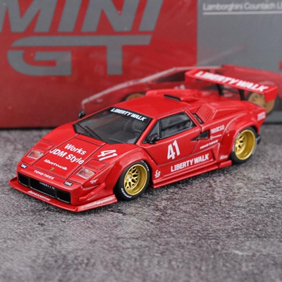 MiniGT #41红色 兰博基尼康塔什 Countach LB 合金汽车模型