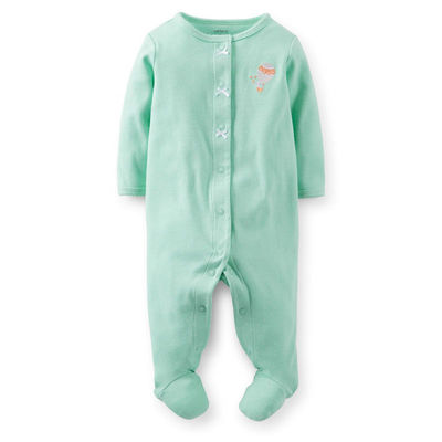亏本清仓不卖了 Carters童装长袖连体衣女童宝宝新生儿哈衣爬服