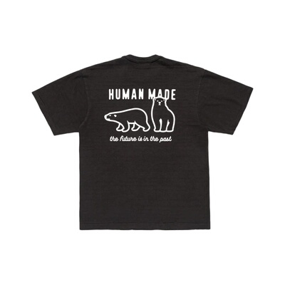 HUMAN MADE SS26 爱心贴片背面图案圆领短袖T恤 男女同款