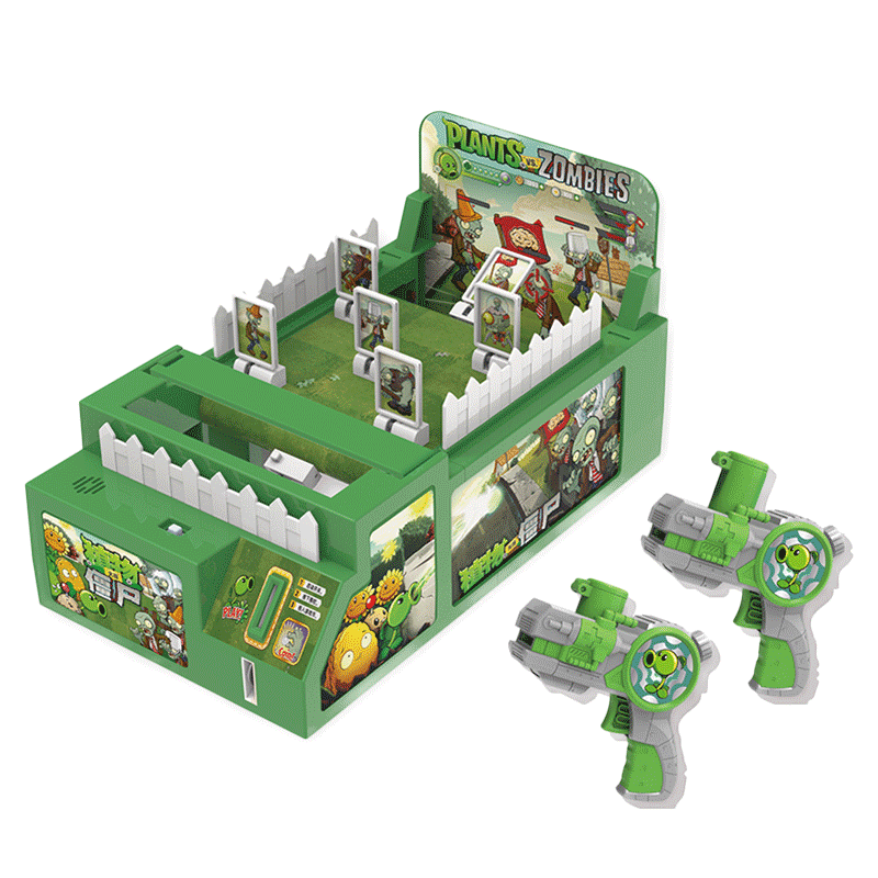 植物大战僵尸射击台亲子桌面游戏