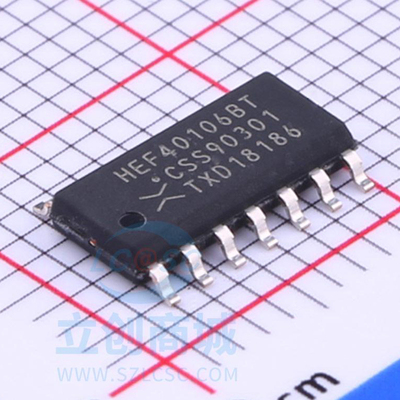 全新原装 HEF40106BT SOP-14 六角反相施密特触发器