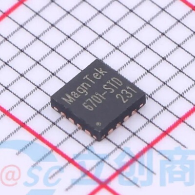 全新原装MT6701QT-STD（涂标）封装QFN-16-EP(3x3) 位置传感器