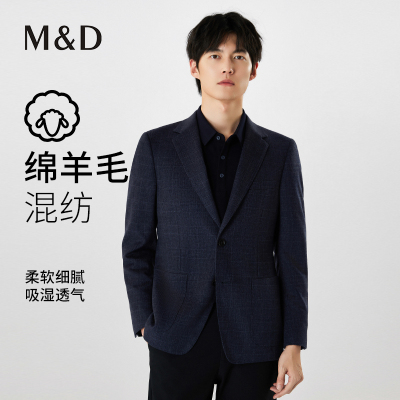 名盾男士单西秋冬单排扣西装商务休闲西服2026针织时尚西服外套TK