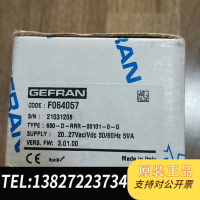 意大利GEFRAN  F064057    650-D-RR