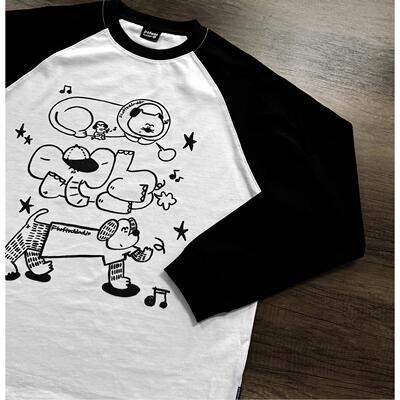 动物园派对小狗disco长袖T恤