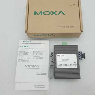 MOXA IMC21SSC EthernettoFiber Media Converter Rev 3.1.2