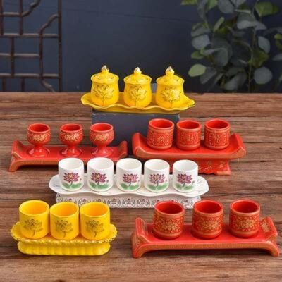 陶瓷供水杯佛供水杯佛家用