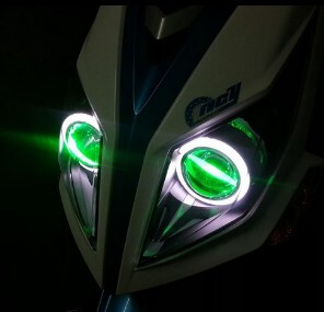 三阳SYM JET POWER EVO小钢炮前大灯总成 氙气灯透镜天使眼恶魔眼