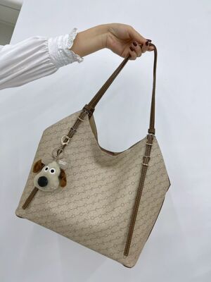 SEOSEOO南奥袋鼠77572正品新款复古印花水桶包休闲百搭女士单肩包