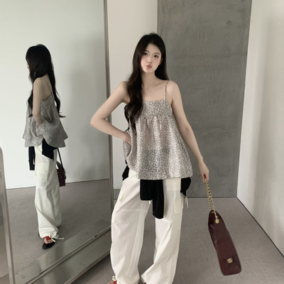 grapestone -宽松显瘦娃娃衫无袖背心设计感上衣背心26529