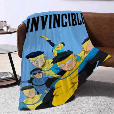 Invincible Season  Cartoon Throw Blanket Hypoallergenic Fla