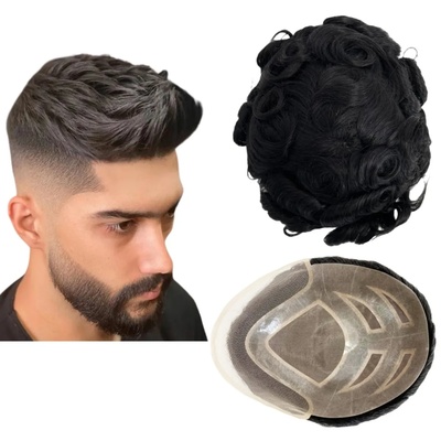 Toupee for Men Human Hair Wigs Men Toupee FPM Prosthesis Un