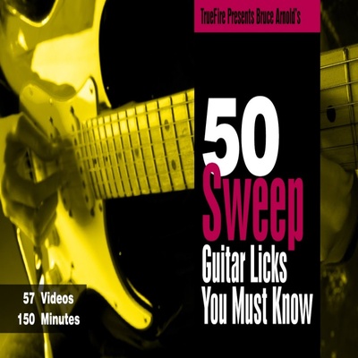 TrueFire 50 Sweep Guitar Licks Bruce Arnold 吉他扫拨乐句教程