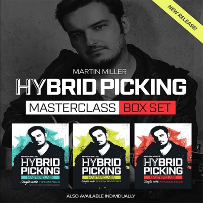 Hybrid Picking MasterClass Martin Miller 3套中文吉他混合拨弦