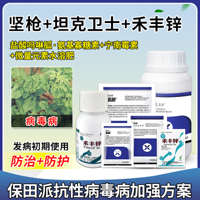 抗性病毒病精准识别科学防治盐酸吗啉胍氨基寡糖素宁南霉素禾丰锌