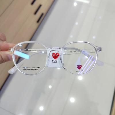 川久PLAYCOMME近视眼镜框男女TR超轻全框学生镜架防蓝光眼镜61048