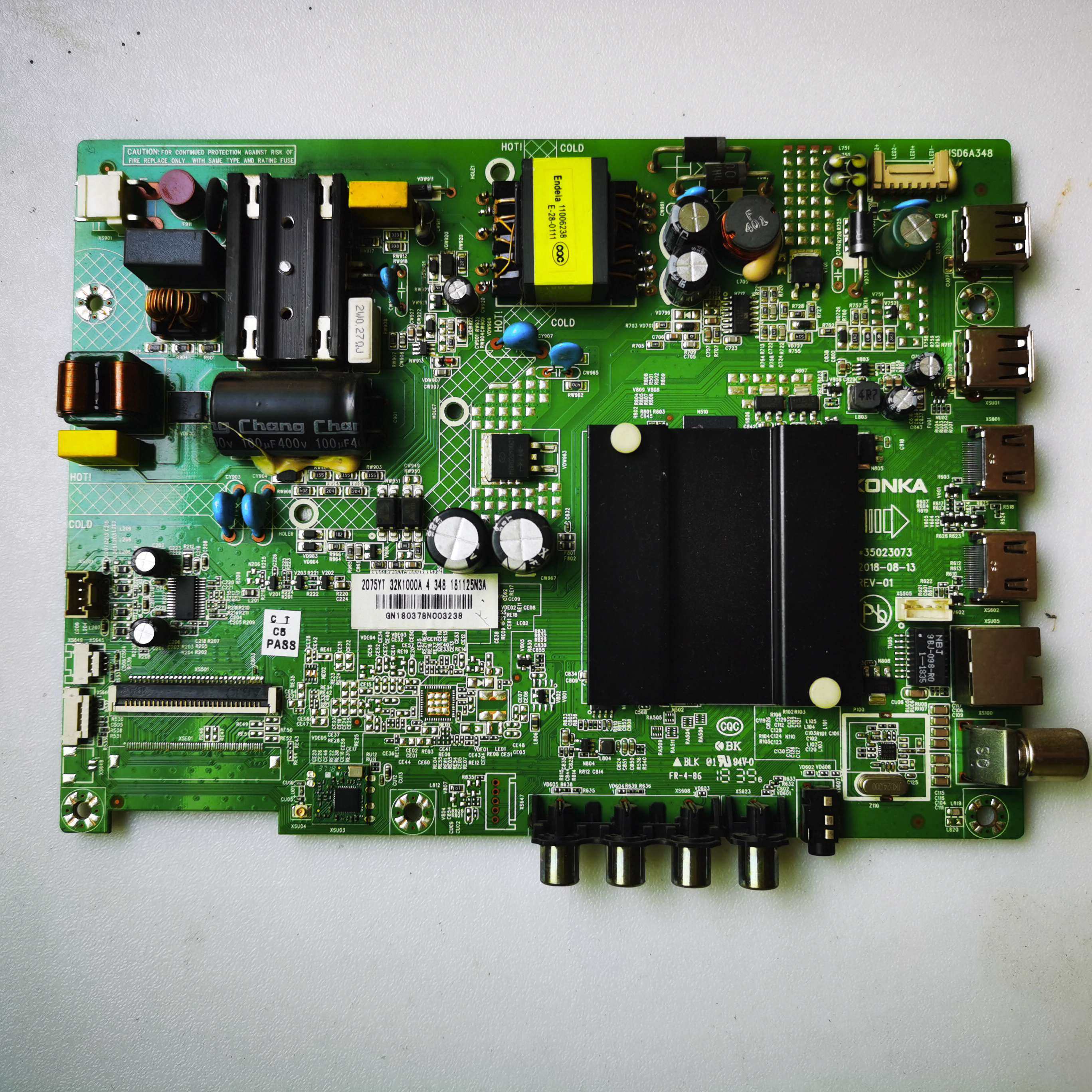 康佳K32 LED32S2/32K1000A主板35023073配屏2075YTAK 523YTAK_虎窝淘