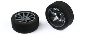 ARROWMAX 1/10FoamTyreRim26MMFron35ShoreCarbon(2)AM-040215