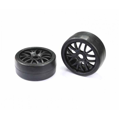 Arrowmax 1/8 GT Tire Medium Glued Black (2) AM-042705