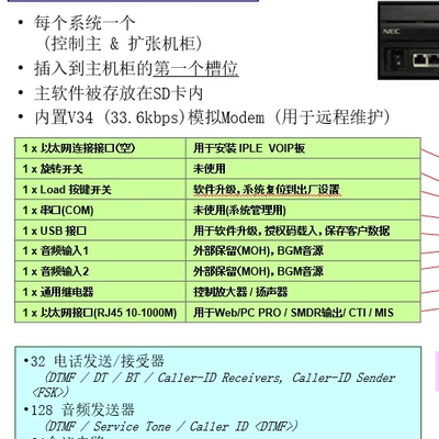 程控交换机集团电话CPU卡NEC